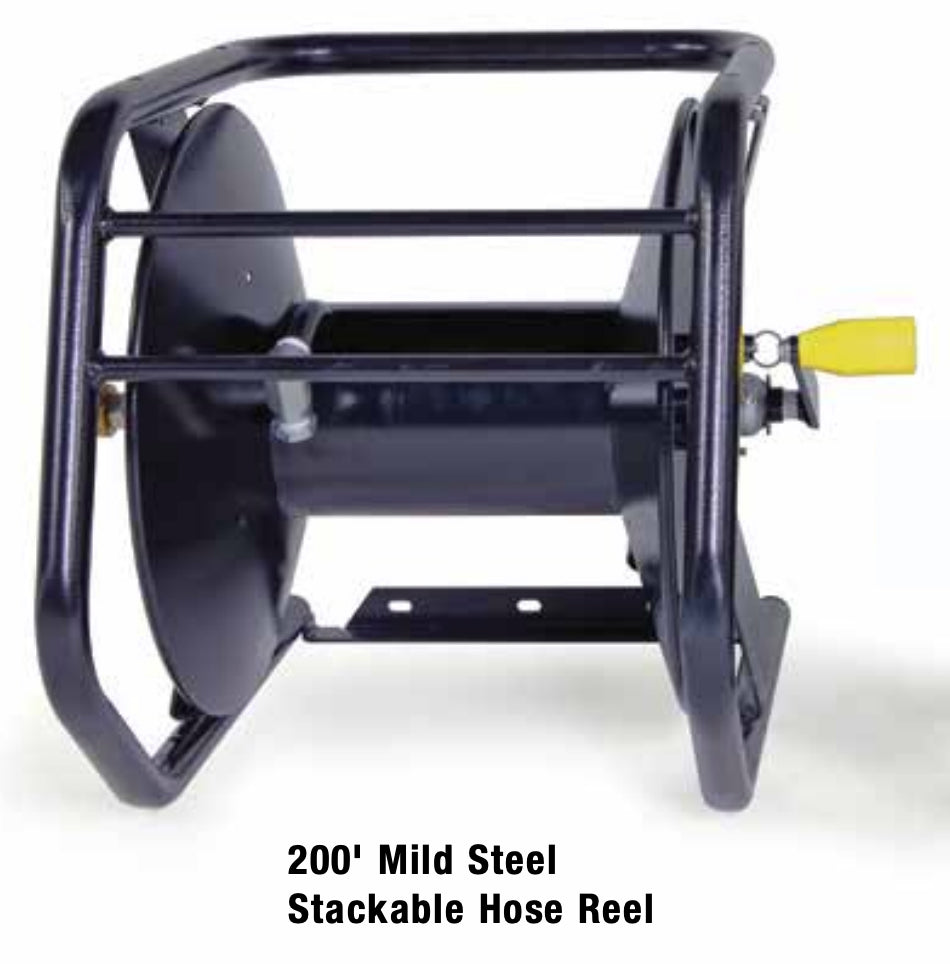 Legacy 200' Stackable Mild Steel Hose Reel — PrecisionSoap.Com
